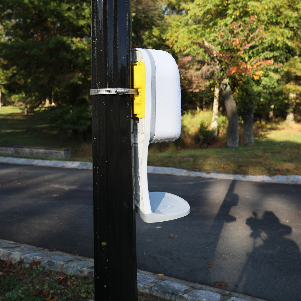 Outdoor Hand Sanitizer/Soap Dispenser, Rain and Water-Resistant, Pole ...